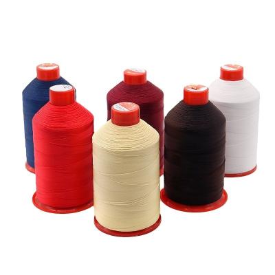 China Industriële naaimachine draad Rainbow Tex 70 Bonded Nylon 66 met lage krimp Te koop