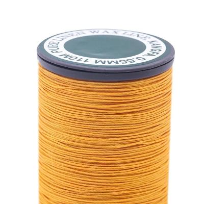 China Handbreien 0,55 mm Linnen gewassen draad 120m in 40 kleuren voor macrame projecten Te koop