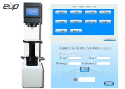 China 3000kgf gesloten het Testen van de Celbrinell van de Lijnlading Machine met LCD Touch screen Te koop