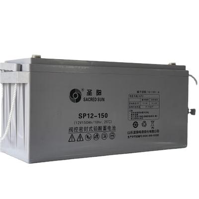 China Sacred Sun regulado SP12-150 bateria de chumbo ácido 12V150Ah para comunicação de energia UPS à venda