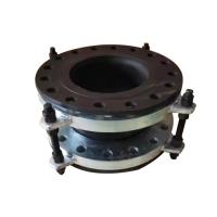 Quality JIS Standard 200mm Galvanized Flange Fully Sealed Rubber Expansion Joint With 8.8 Garde Bolt for sale