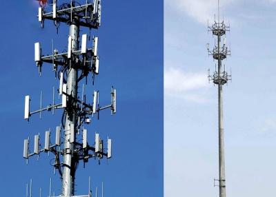 China Communication Steel Structure Tower ASTM A123 4.8S Bolt Grade Silver Color for sale