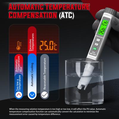 Chine HABOTTEST 630 pH Meter: Testeur numérique portable de la qualité de l'eau avec compensation automatique de la température (ATC) à vendre
