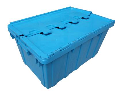 China Leichte stapelbare Plastik- Kisten, blauer nistbarer Plastik-Tote Boxes zu verkaufen