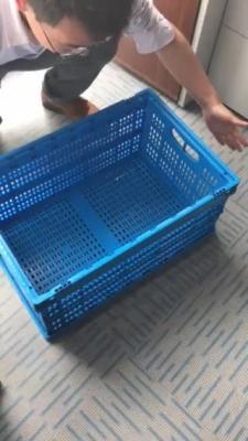 中国 販売のフルーツ野菜のための折り畳み式のプラスチックの箱の木枠 販売のため