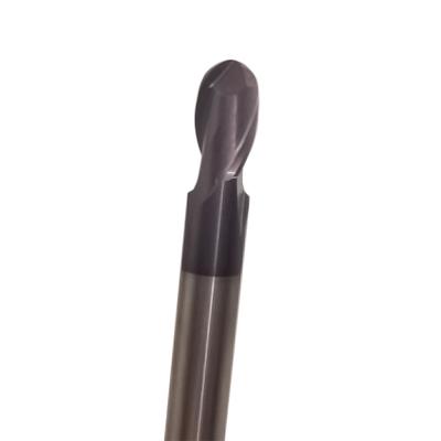 Chine Nez solide extra-long Endmills de boule de carbure de l'hélice 65HRC 30 à vendre