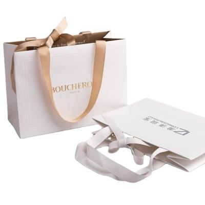 China Custom square Paper Bags USA Best Sale Luxury Shopping Bag Folding Gift Bag Customisable for sale