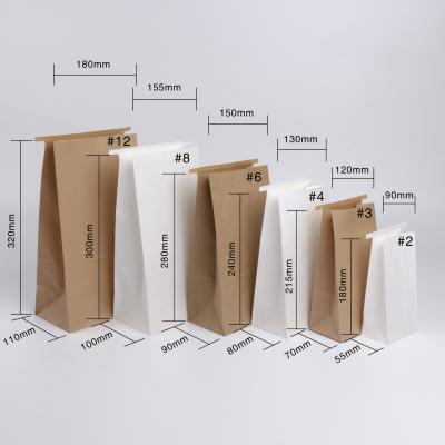 China Creatrust Sachet Tea Packaging Wedding Gift Flower Brown One Handle Charcoal Customized Food Paper Bag for sale