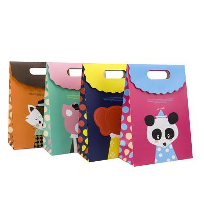 China Creatrust Private Label Packaging Kraft Handle Bulk White Small Gift Food Shopping Coal Takeaway Custom Logo Paper Bag for sale