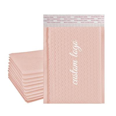 China CTCX Nude Pink Padded Envelope Bubble Mailers Custom Logo Pink Shipping Bags Bubble Mailers Nude Pink Bubble Polymailers for sale