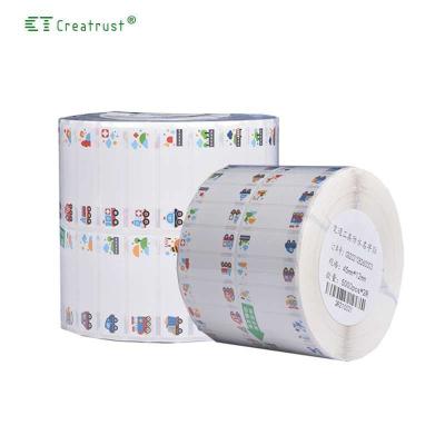 China Custom Adhesive Label Sticker Roll Print WaterproofPaper Direct Thermal Barcode Label Blank ThankYou Stickers for Small Business for sale