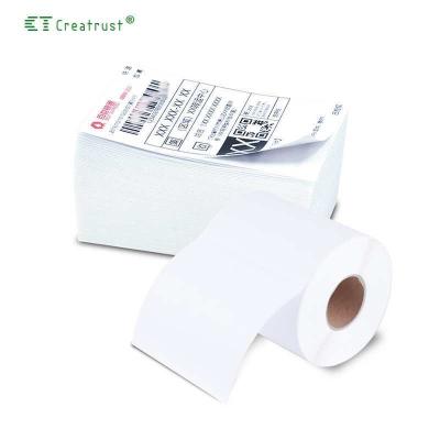 China Thermal Shipping Label Sticker Thermal Paper Custom Printing Thermal Label Adhesive Sticker Labels Printing Stickers Rolls for sale