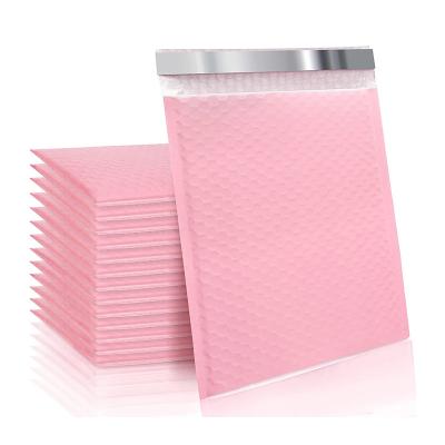 China CTCX Small Pink Padded Envelope Bubble Mailers Custom Logo Pink Shipping Bags Bubble Mailers Light Pink Bubble Polymailers for sale