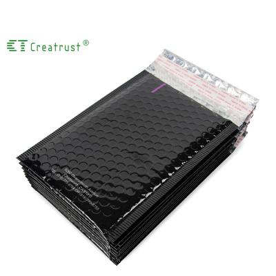 China CTCX Waterproof Black Padded Envelopes Polly Bubble Mailers Customized Logo Bubble Packaging Envelopes Poly Bubble Bags for sale