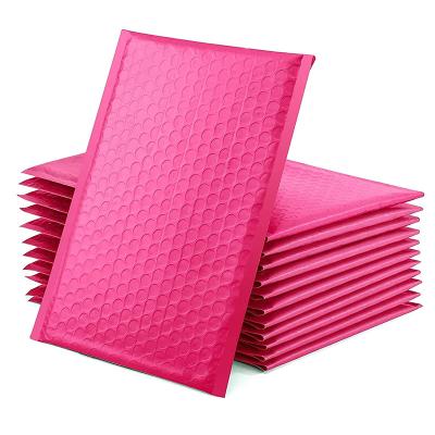 China CTCX Red Bubble Mailer Red Poly Bubble Mail Colored Shipping Mailer Bag Rose Red Bubble Mailers Bag for sale