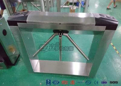 China Torniquete vertical semi automático do tripé, estrutura de aço inoxidável das portas de segurança do torniquete à venda