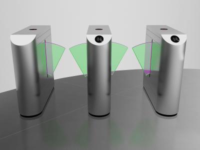 Cina Portone pedonale del cancello girevole di DC24V 20W, sistemi automatizzati del portone 40 persone/min in vendita
