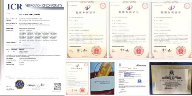 Quality certification for D16 3D Welding Table
