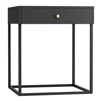 China Home Stand Up Kd Structure Bedroom Bedside Table With 1 Drawer for sale