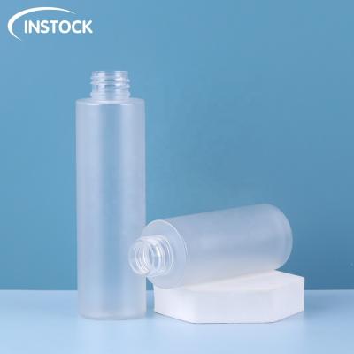 Customized PET Plastic Cosmetic Bottle Round For Nail Polish / Skincare