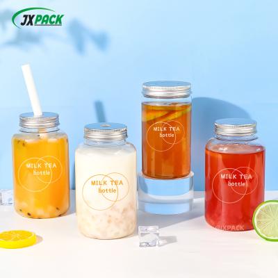 500ML Food Grade Milk Tea Takeaway Bottle With Sealing Screw Cap Design