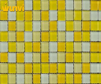 Cina Tessere gialle e bianche all'aperto della piscina/mattonelle decorative del mosaico in vendita