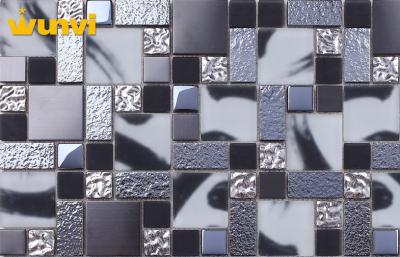 Cina L'OEM fa pressione sulle mattonelle grigio scuro resistenti della cucina con vetro/acciaio inossidabile in vendita