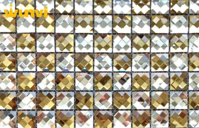 Cina Mattonelle smussate Shinning professionali dello specchio di vetro del mosaico con 9 sfaccettature in vendita