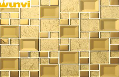 Cina 48 tessere antipolvere moderne dello specchio dell'oro del × 48mm, tessere di vetro rispecchiate in vendita