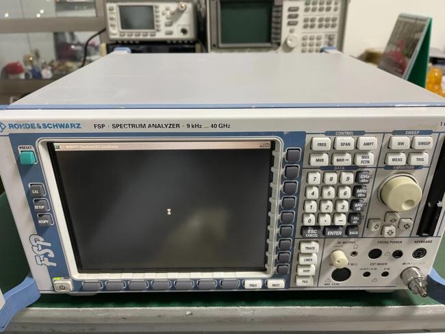 Rear panel view of R&S FSP40 spectrum analyzer