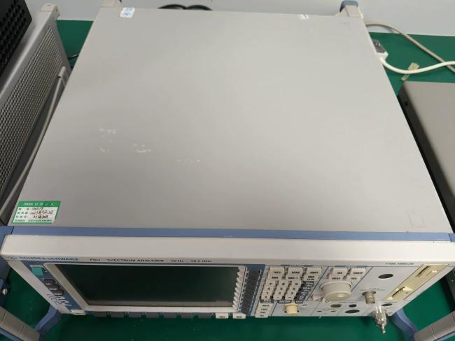 Close-up of control panel on Rohde & Schwarz FSU26