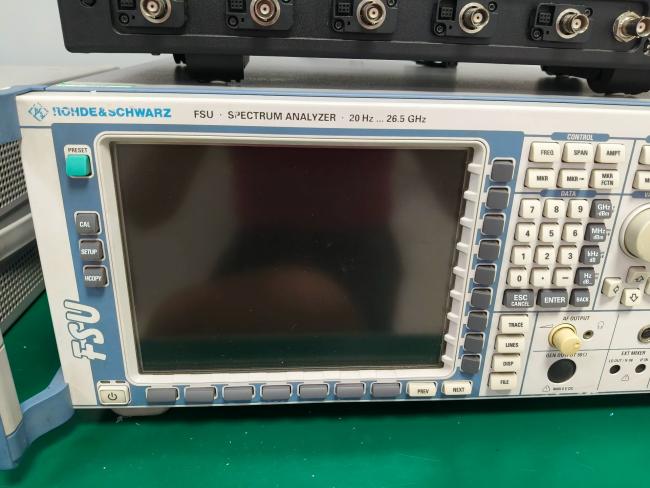 Rear panel view of Rohde & Schwarz FSU26 Spectrum Analyzer