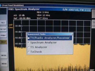 Китай Телевизионный и радиочастотный анализатор Rohde & Schwarz R&S ETL 3 ГГц продается