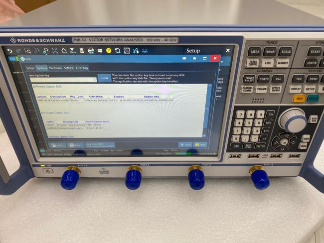 Rohde & Schwarz ZNB40 VNA side view