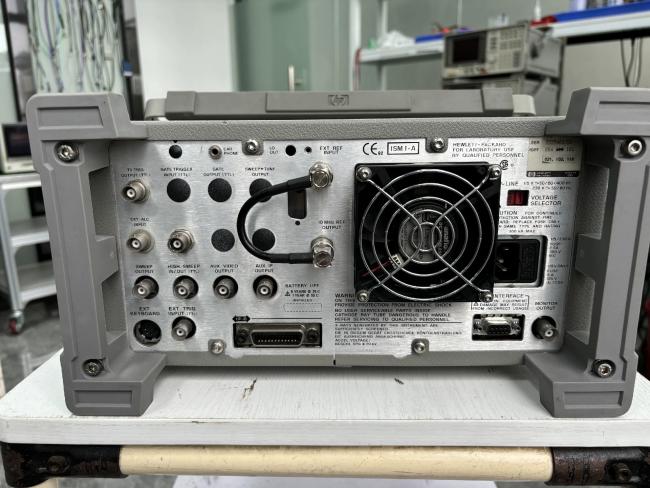 Agilent 8593E rear panel view
