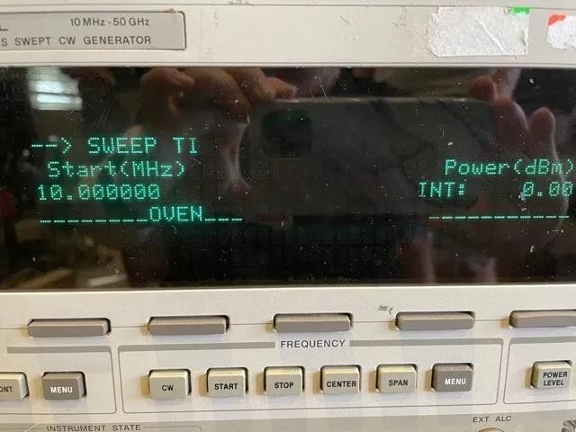 HP Agilent 83650L RF Signal Generator close-up