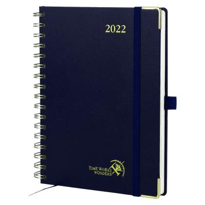 Cina Progettazione settimanale accademica su ordinazione della carta di avorio del pianificatore 100GSM dei blu navy in vendita