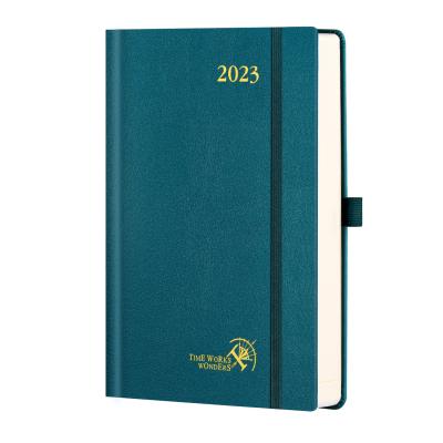 Cina Copertina dura monocromatica 2023 della carta delle similpelle delle pagine di programma quotidiano del pianificatore del ODM dell'OEM A5 in vendita