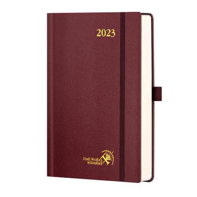 Cina Personalizzazione esecutiva delle pagine del pianificatore 386 della copertina dura del diario quotidiano del pianificatore A5 del Bordeaux 2023 in vendita