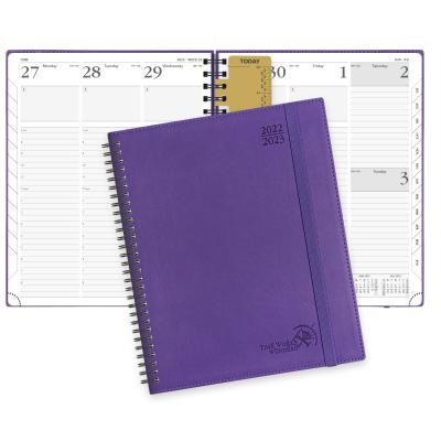 Cina Wirebound Softcover di grande porpora accademica di carta del pianificatore 100GSM in vendita