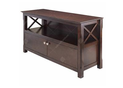 China As portas do armário 2 do suporte da tevê do estilo de Venge, branco/suporte 44 x 15,9 x 24 da tevê quarto de Venge avançam à venda