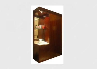 China Grupos de madeira da mobília do apartamento do folheado da cereja, portas do vestuário dois da sala de hotel com o Minibar de vidro moderado à venda