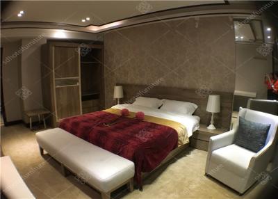 中国 カスタマイズされた現代的なホテルの寝室の家具は環境に優しく置きます 販売のため
