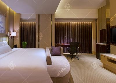 Cina Mobilia classica della camera da letto dell'albergo di lusso in compensato con rivestimento scuro dell'impiallacciatura della noce in vendita