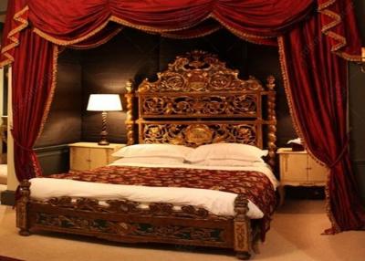 Cina La mobilia classica della camera da letto dell'hotel ha messo con legno solido/MDF/compensato + impiallacciatura + pittura in vendita