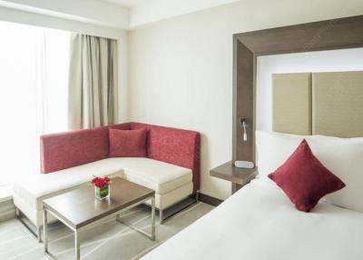 Cina Serie di camera da letto di legno semplice di dimensione della regina per la mobilia ISO9001 dell'hotel in vendita