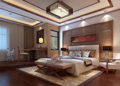 Cina La mobilia classica della camera da letto dell'hotel di stile mette il legno solido/MDF/compensato + impiallacciatura + pittura in vendita