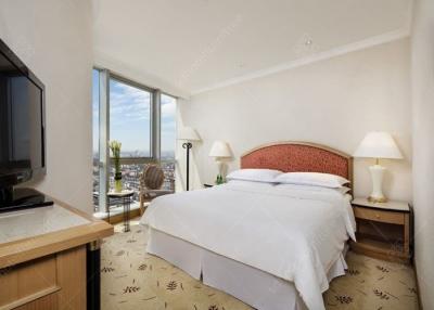 Cina 3 insiemi di legno standard della mobilia della camera da letto dell'hotel della stella con il pannello del MDF in vendita