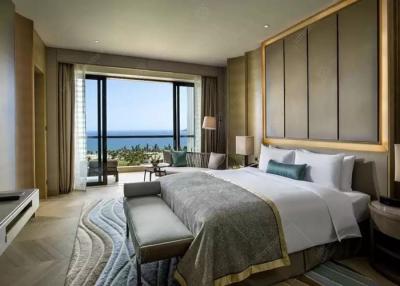 Cina mobilia cinque stelle della stanza del letto dell'hotel, mobilia elegante della camera da letto di stile dell'hotel in vendita