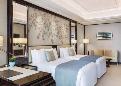 Cina Mobilia di legno della camera di albergo/mobilia Hearboard di legno stabilito camera da letto dell'hotel in vendita